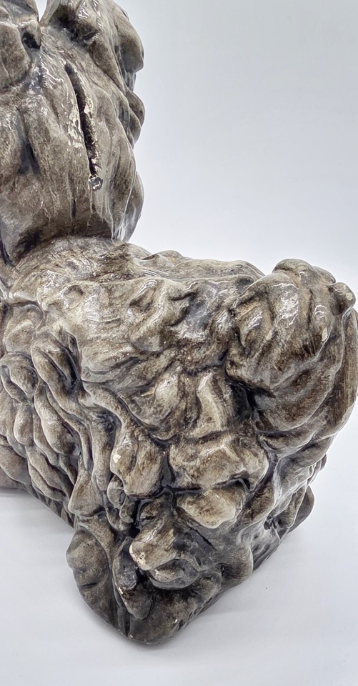 Large 10" Vintage Ceramic Scottie Dog Bank Shaggy Texture Scottish ...