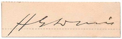 Henry E DAVIES / Signature Signed | eBay