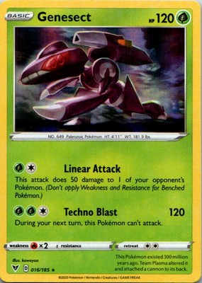 Genesect 649/185 Holo Rare 2020 NM Pokemon Card | eBay