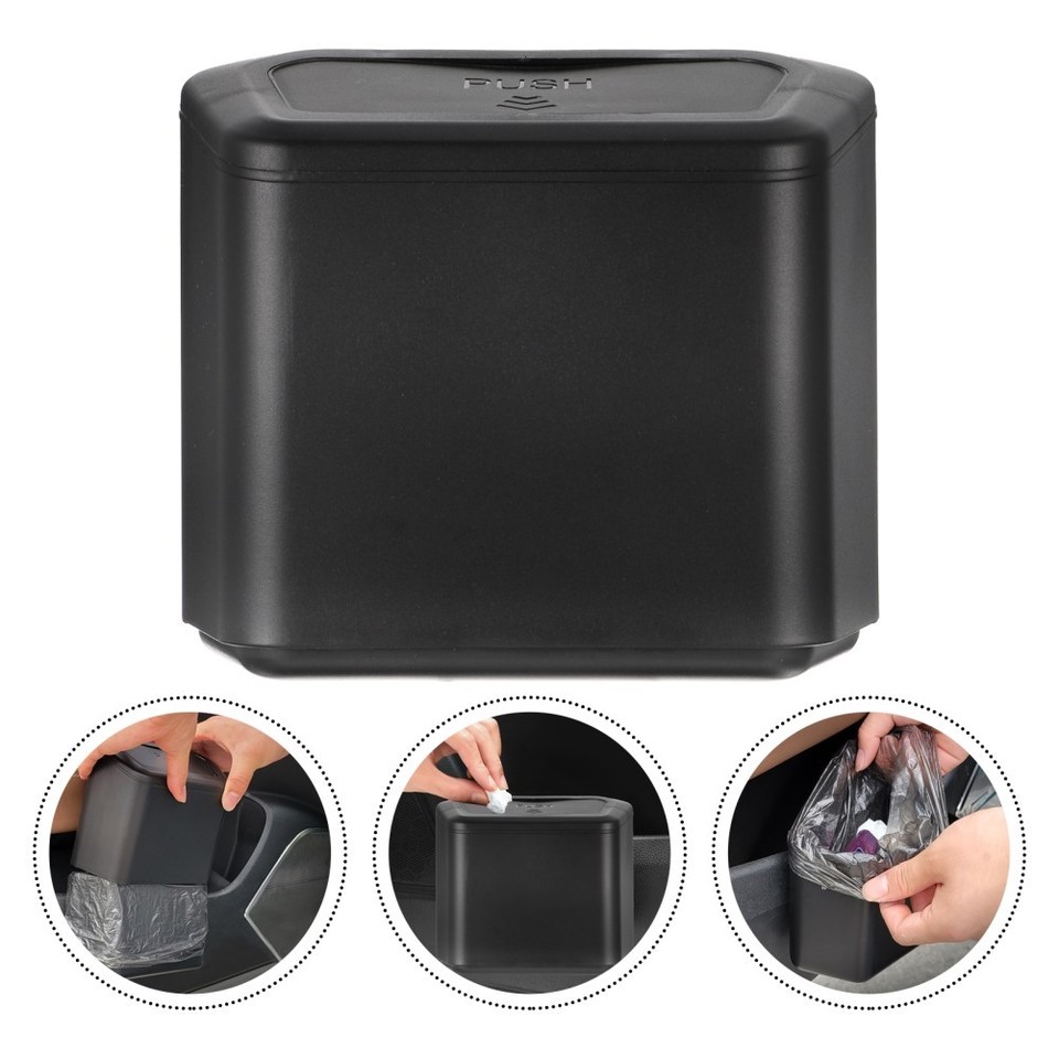 Vehicle Trash Dustbin Trashcan for Cars Vehicle-mounted Foldable | eBay ...