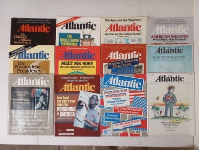 The Atlantic Monthly Magazine lot Of 12 Issues 1977-1982 | eBay