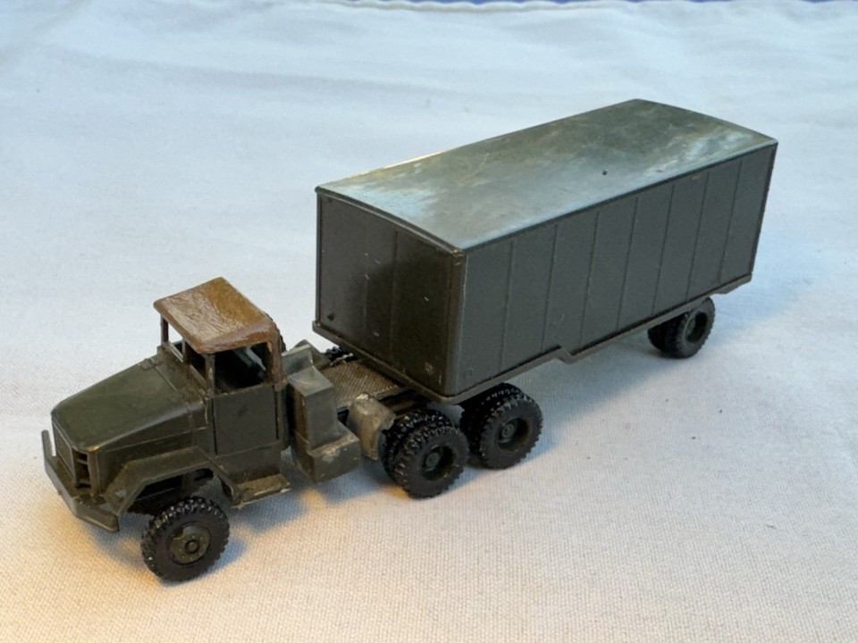 Vintage Roco Military Transport 18 Wheeler Truck Made Austria Plastic ...