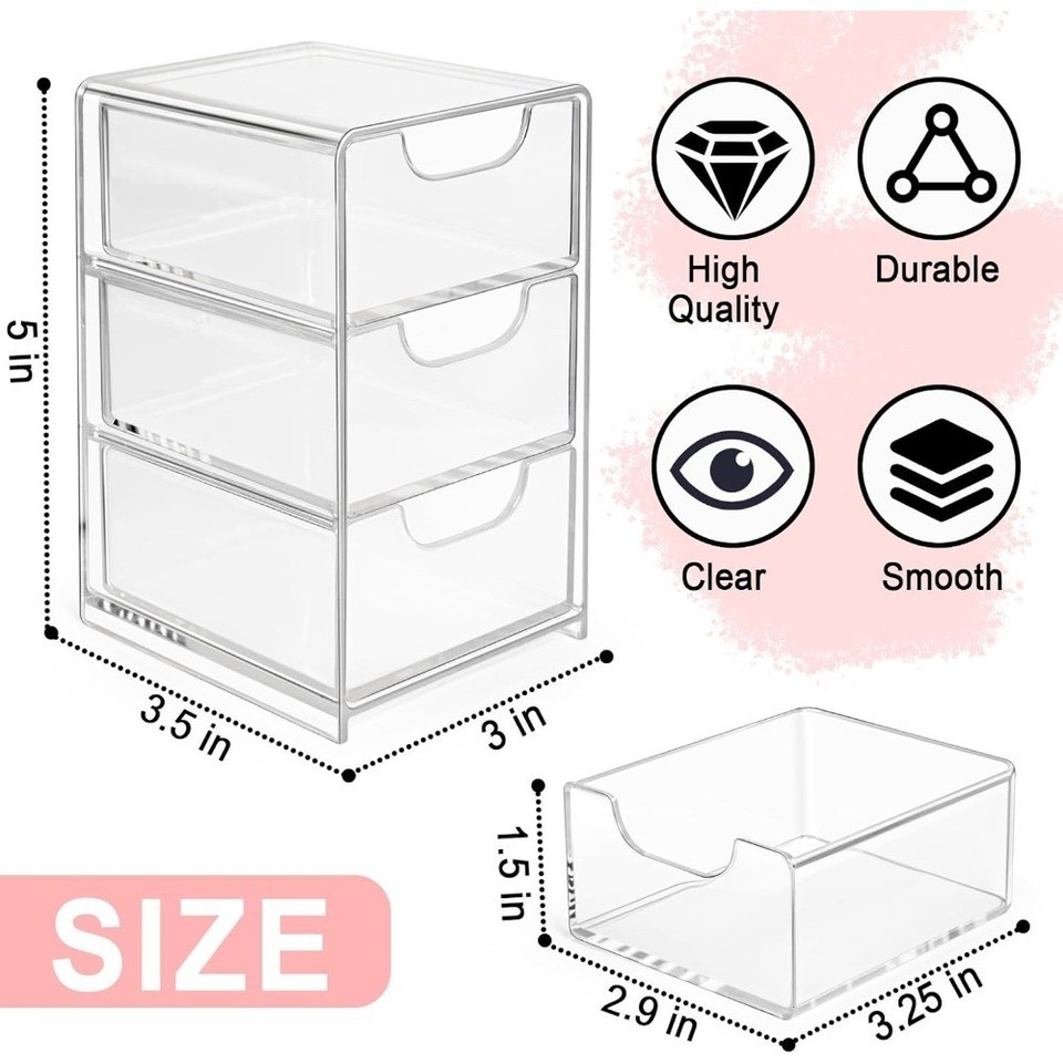 Small Desk Organizer with Drawer for Office Supplies and Jewelry ...