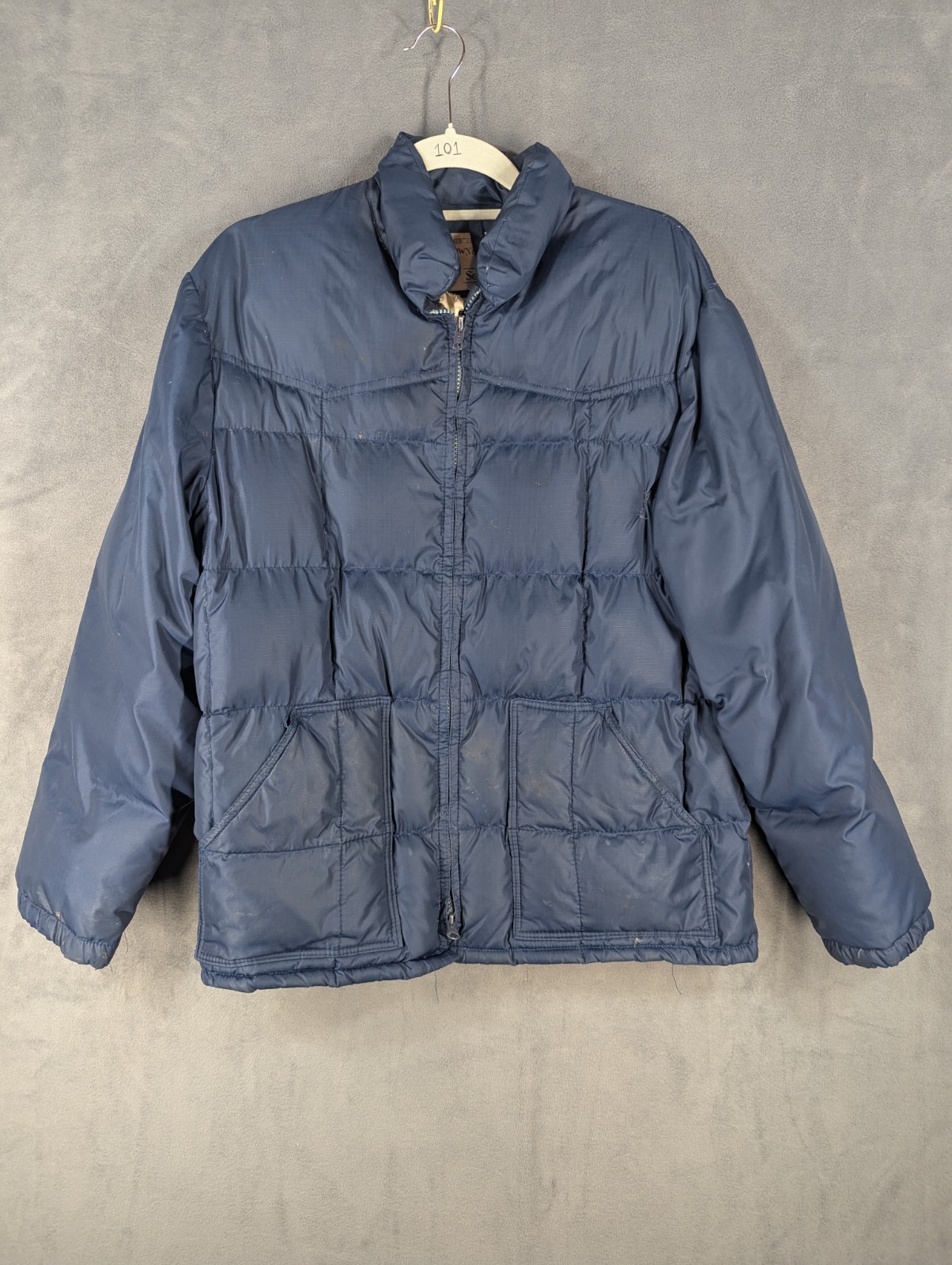 Vintage Sears Western Down & Feather Puffer Jacket Me… - Gem