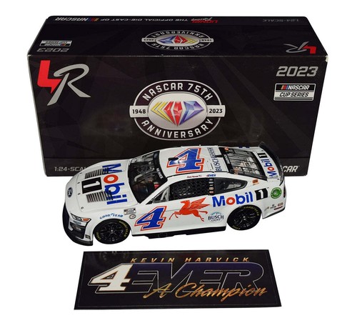AUTOGRAPHED 2023 Kevin Harvick #4 Mobil 1 Racing 4EVER A CHAMPION ...