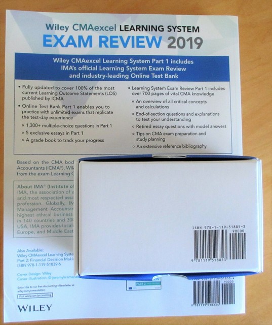 Wiley CMAexcel Learning System Exam Review 2019 by Institute of ...