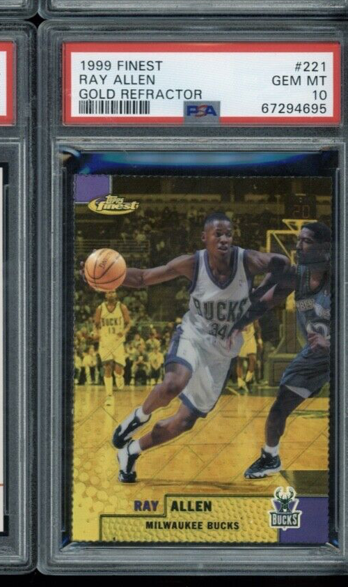 1999-00 FINEST GOLD REFRACTOR RAY ALLEN 42/100 GEM MINT PSA 10 POP 1 | eBay