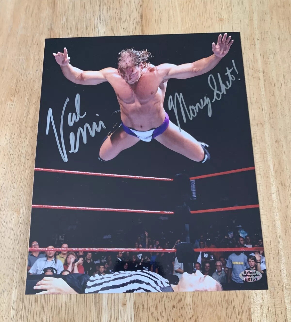 VAL VENIS MONEY SHOT Inscription Signed 8x10 Photo WWE WWF ECW With ...