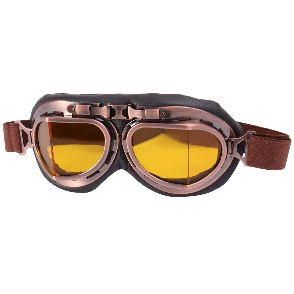 Evomosa Vintage Wwii Pilot Flying Goggles Outdoor Sports Goggle Glasses ...