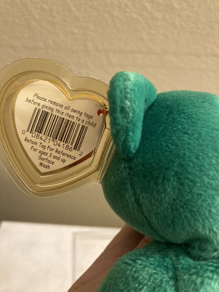 Ty Beanie Baby Erin The Bear 1997 Retired Plush Toy 8421041862 | eBay