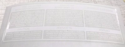 YAMAHA RD350 RD350F RD350N YPVS RD350LC SCREEN CAUTION WARNING DECAL | eBay