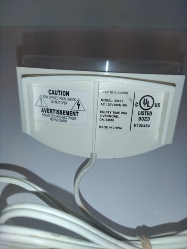 Vintage Equity Time Electric Clock Mid century Modern Model 33101 Green ...