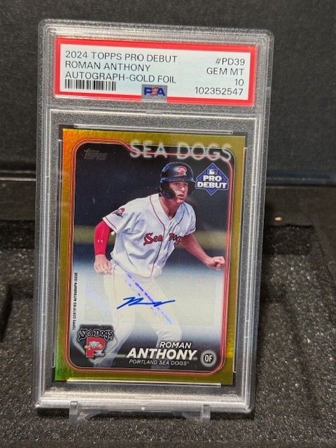 2024 Topps Pro Debut - Roman Anthony #PD-39 Gold Foil Autographs /50 ...