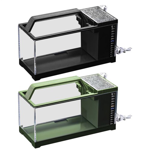 Desktop Fish Tank Clear Viewing Window And Table Aquarium With LED ...