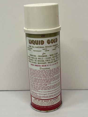 Vinatge 1970s Scott's Liquid Gold Wood Cleaner Preservative Panelling ...