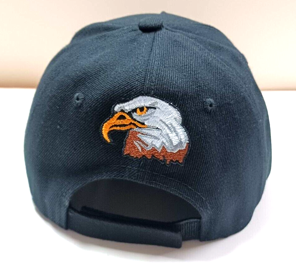 THE AMERICAN LEGION HAT BLACK WITH FLAG AND EAGLE MILITARY CAP | eBay