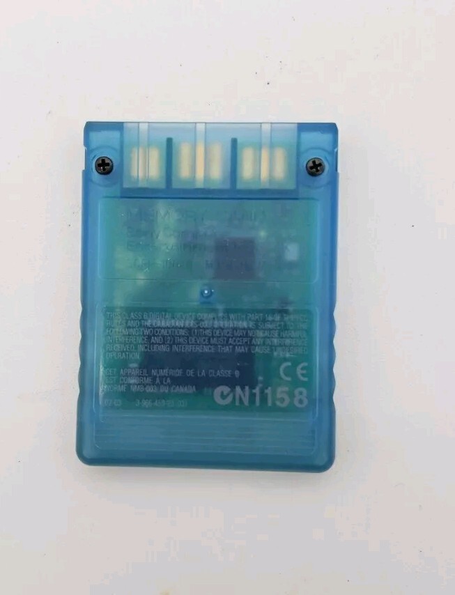 Sony Playstation 2 PS2 OEM MagicGate 8mb Memory Card Blue Genuine SCPH ...