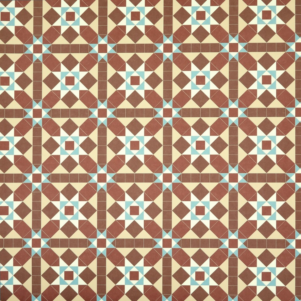 Vinyl Flooring Kitchen Lino Roll Victorian Patterned Tile Effect Cushioned Sheet | eBay UK