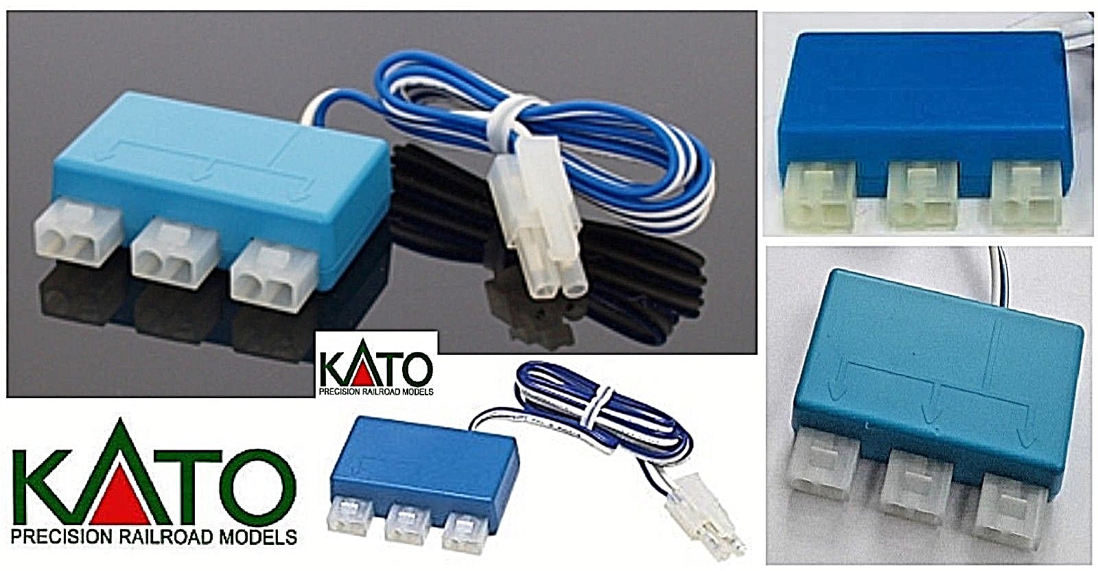 KATO 24-827 Tripler Splitter Power for Tracks 3 Way Scale N Ho Z | eBay