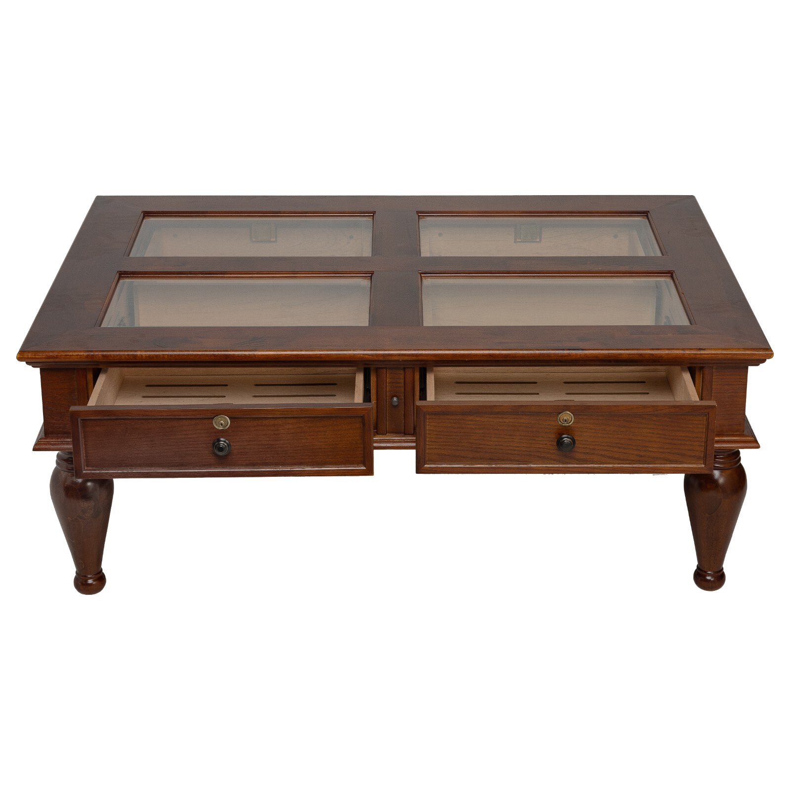 Humidor Supreme Cigar Humidor Wood Coffee Table with Spanish Cedar ...
