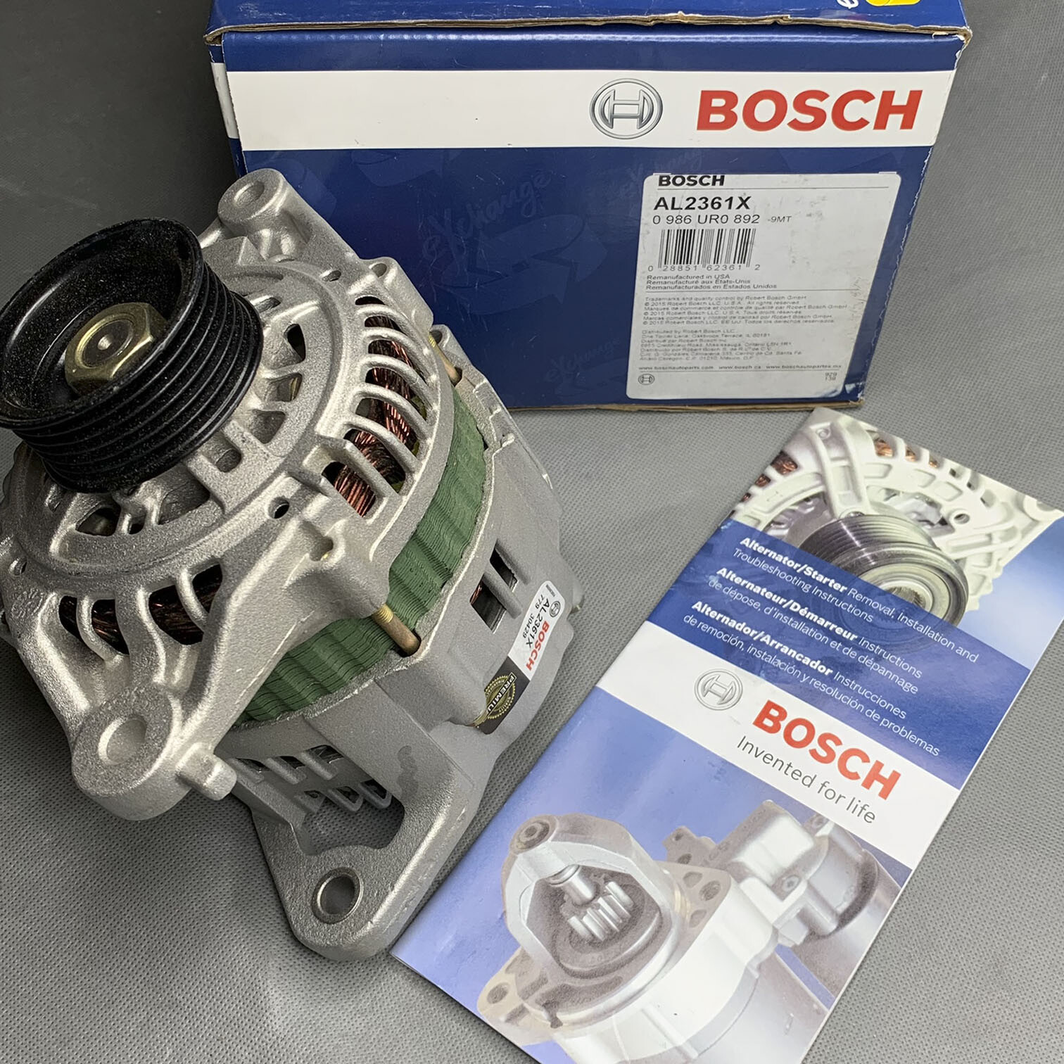 AL2361X OE Bosch Reman Alternator Generator Fits 1995 1996 Nissan 200SX ...