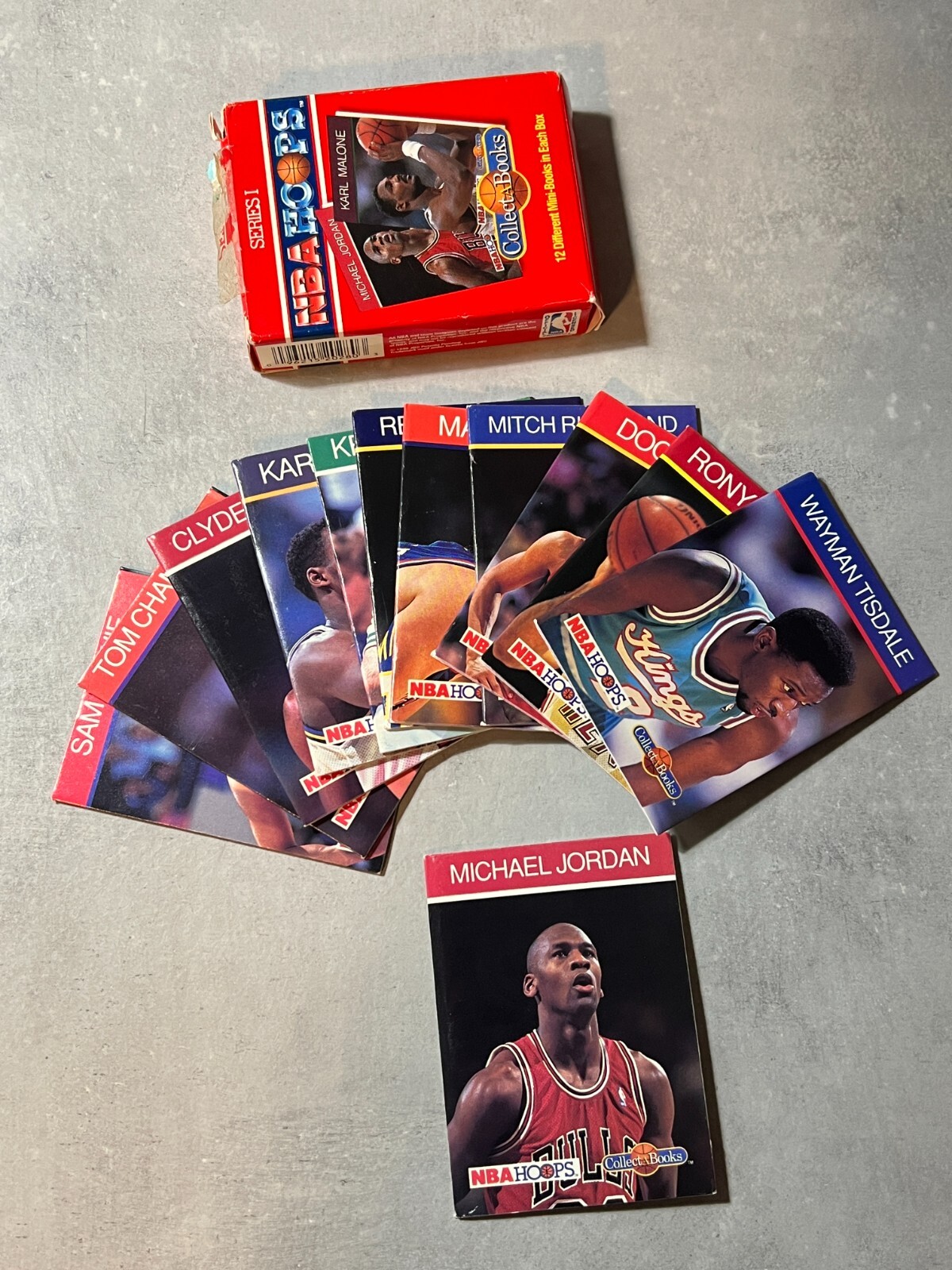 1990-91 NBA Hoops Collect A Books Series 1 w/ Michael Jordan Karl ...