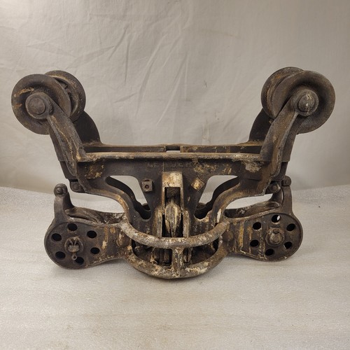 Rare Leader Hay Trolley Farm Pulley Carrier Vintage ~ Patented OCT. 29. ...