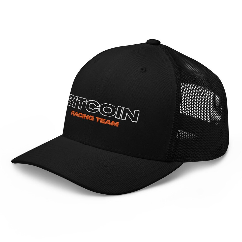 Bitcoin Racing Team Crypto Trucker Cap | eBay