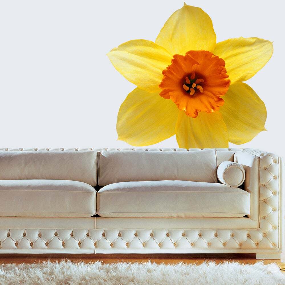 Full Color Garden Flower Full Color Wall Decal Sticker Sticker Decal ...