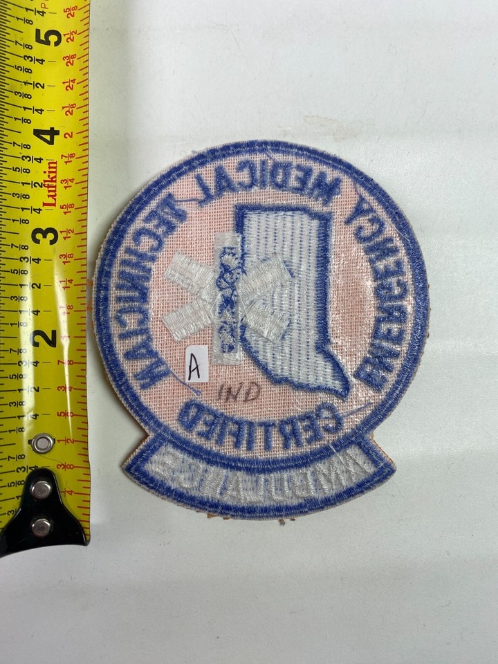 Indiana EMT Ambulance Certified Emergency Medical Technician IN Patch ...