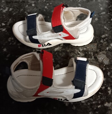 Fila Sandals Toddler Adjustable Straps Red/ Black/ White US 11 EU 28 | eBay