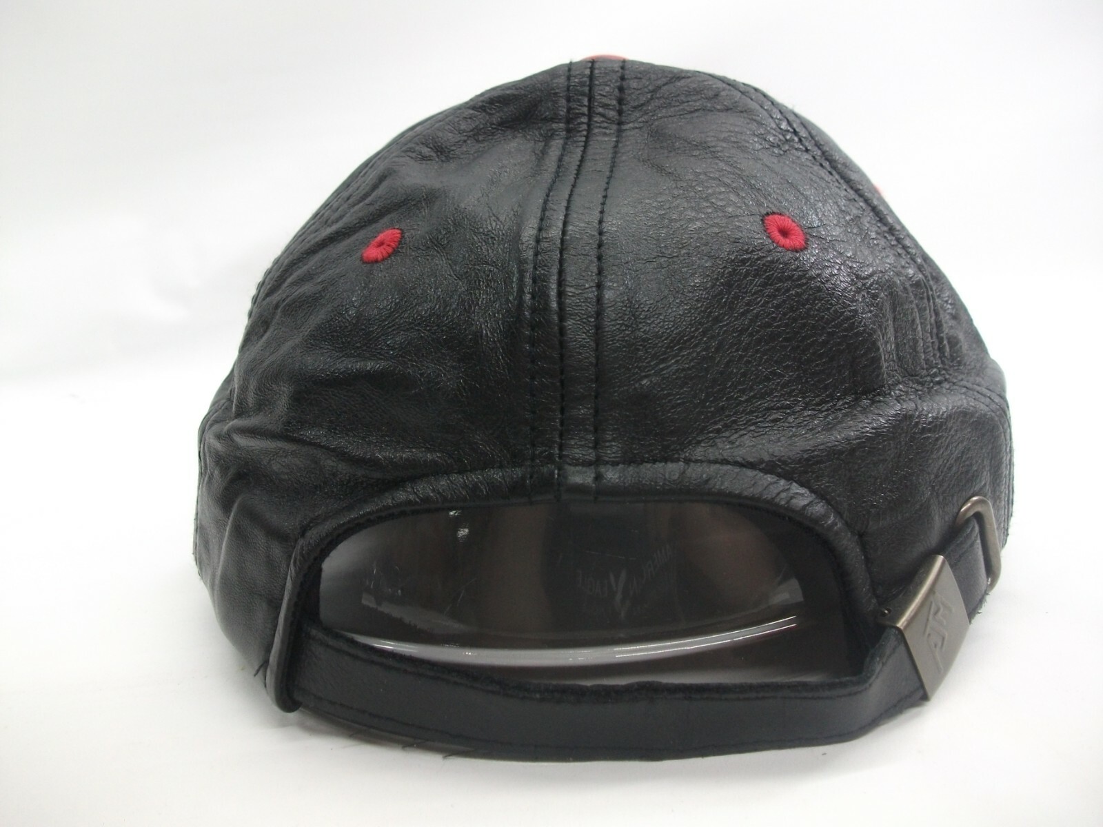 Law Marot Feed Grain Farming Hat Black Red Leather St… - Gem