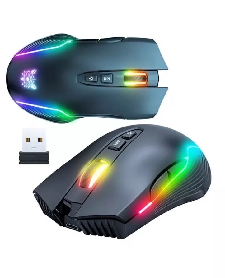 Onikuma CW905 Gaming Mouse Black - Bluetooth Mouse - Gaming without ...