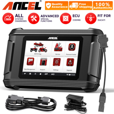 ANCEL MT510 Motorcycle Diagnostic Tool Fits for Ducati Diagnostic OBD2 ...