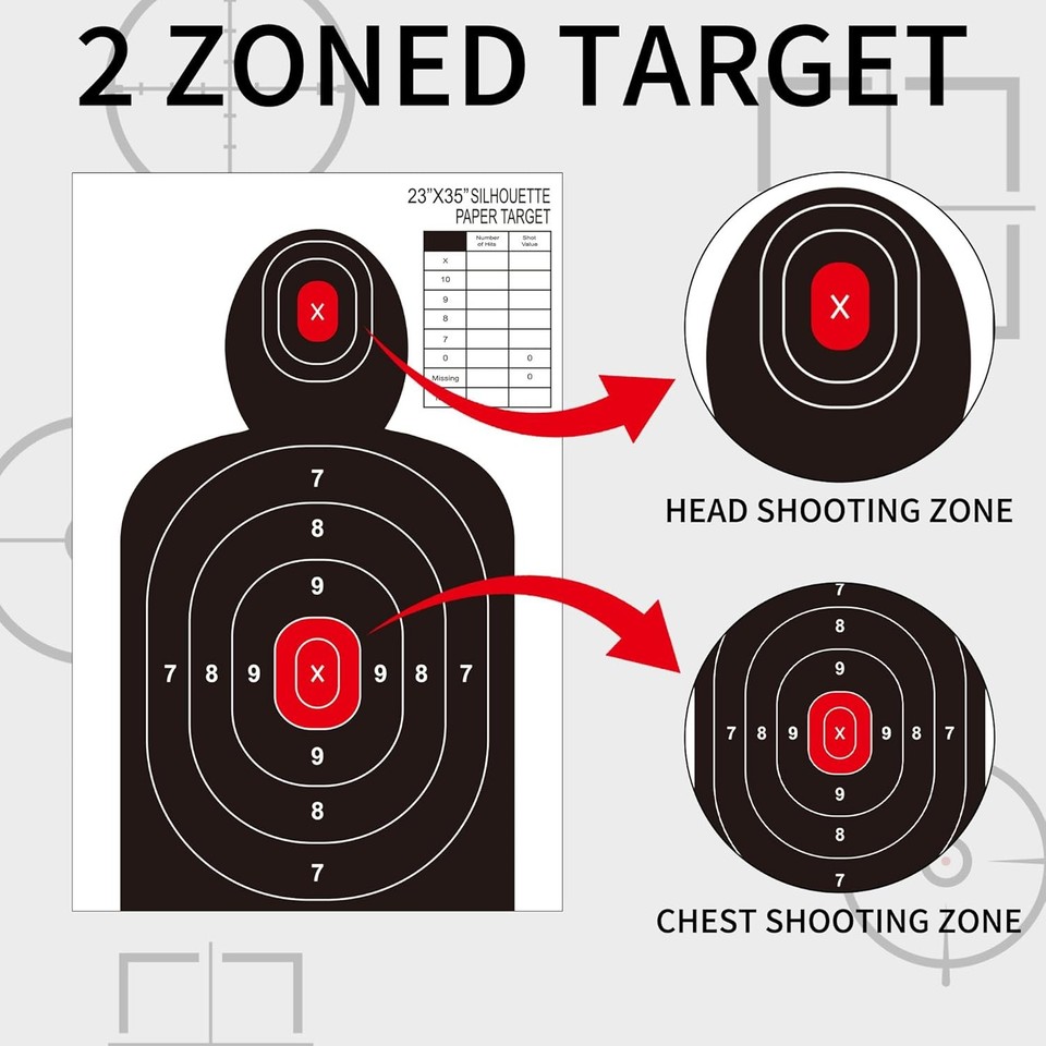23x35 Inch Shooting Targets,Paper Silhouette 23x35", silhouette | eBay