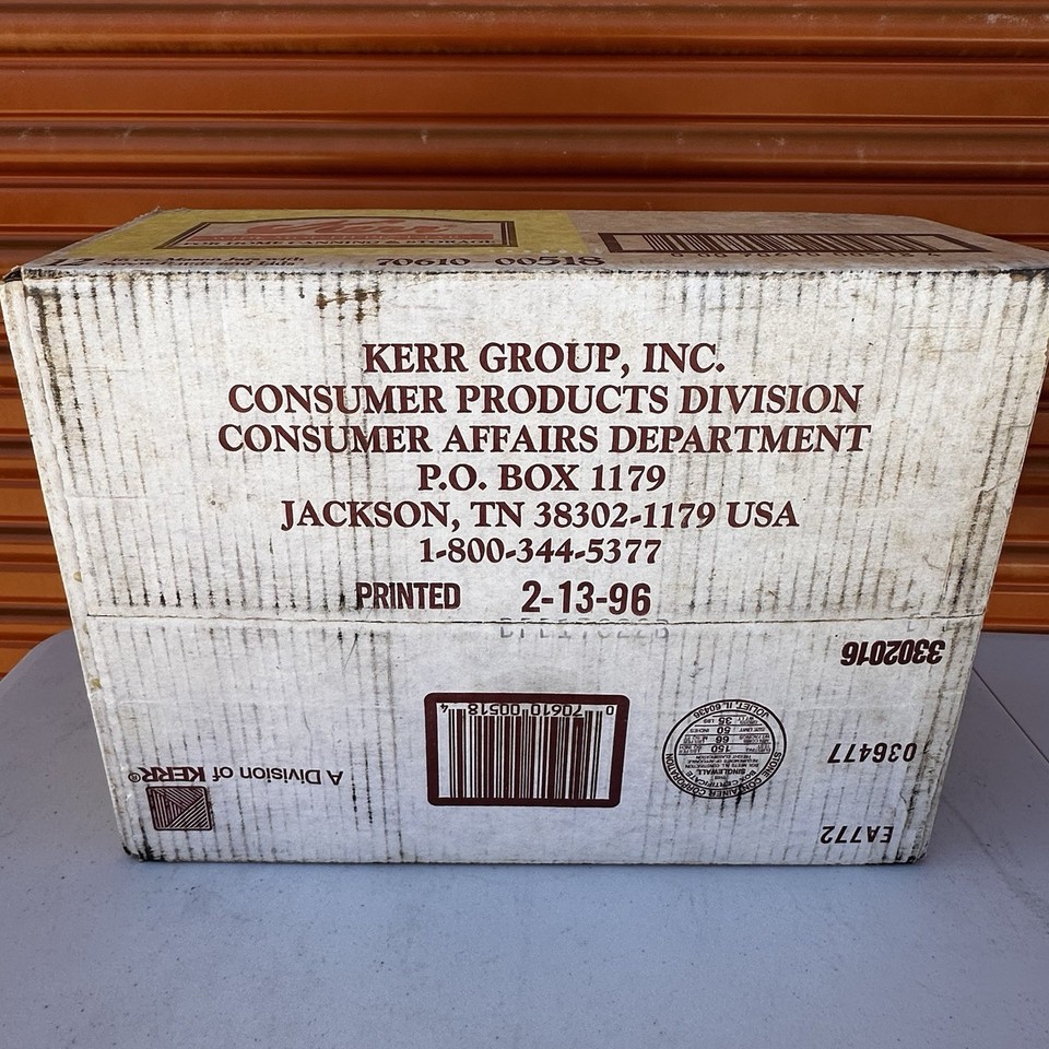 Kerr Wide Mouth Pint Mason Jars 16 oz 12 Pack with Lids and Screw Bands ...