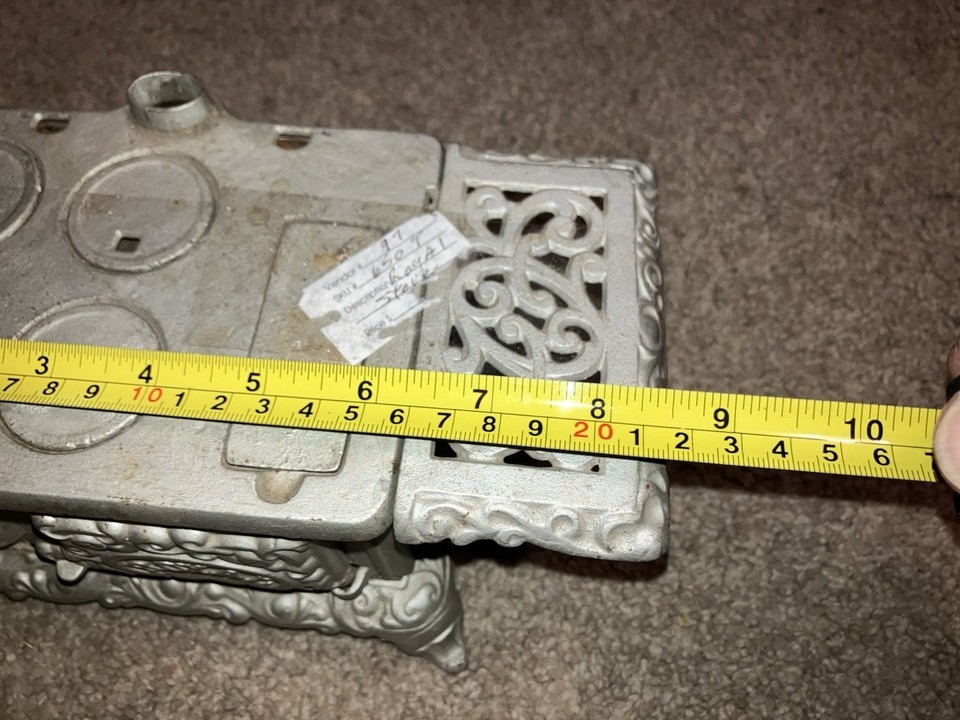 VINTAGE Kenton Brand Antique Royal Cast Iron Miniature Stove Salesman ...