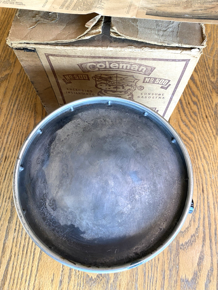 Working VTG. COLEMAN STOVE NICKEL PLATED MODEL 500 SPEEDMASTER STOVE B ...