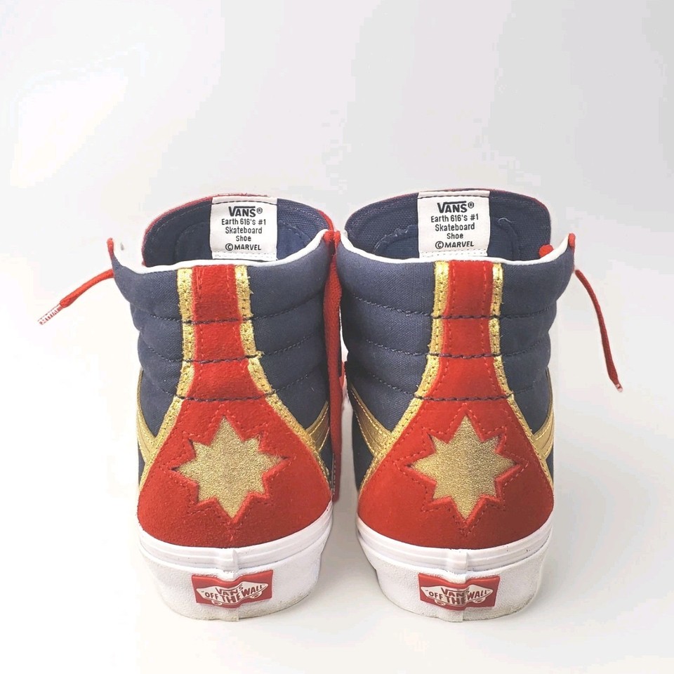 Vans Earth 616's Skateboard Shoe Captain Marvel Unisex Men's 7.5 Women ...