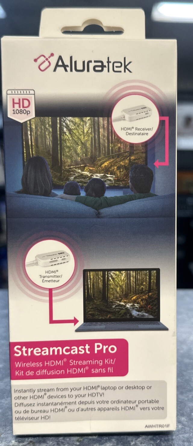 Aluratek Streamcast Pro Wireless HDMI to HDMI Transmitter and Receiver ...