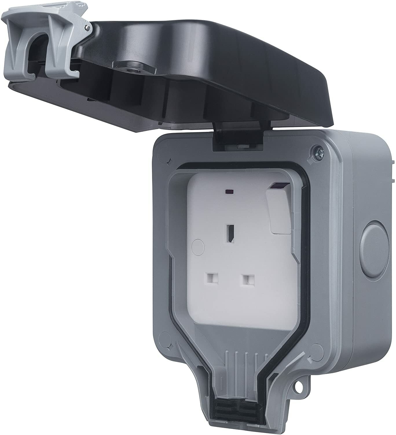 BG WP21 Weatherproof Storm Single Switched 13A Outdoor Socket, IP65 ...