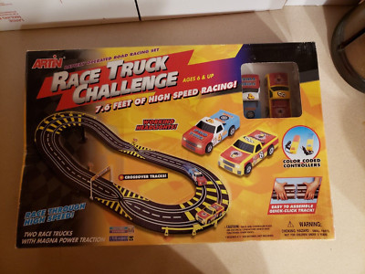 Artin Race Truck Challenge Slot Cars Battery Road Racing High Speed ...