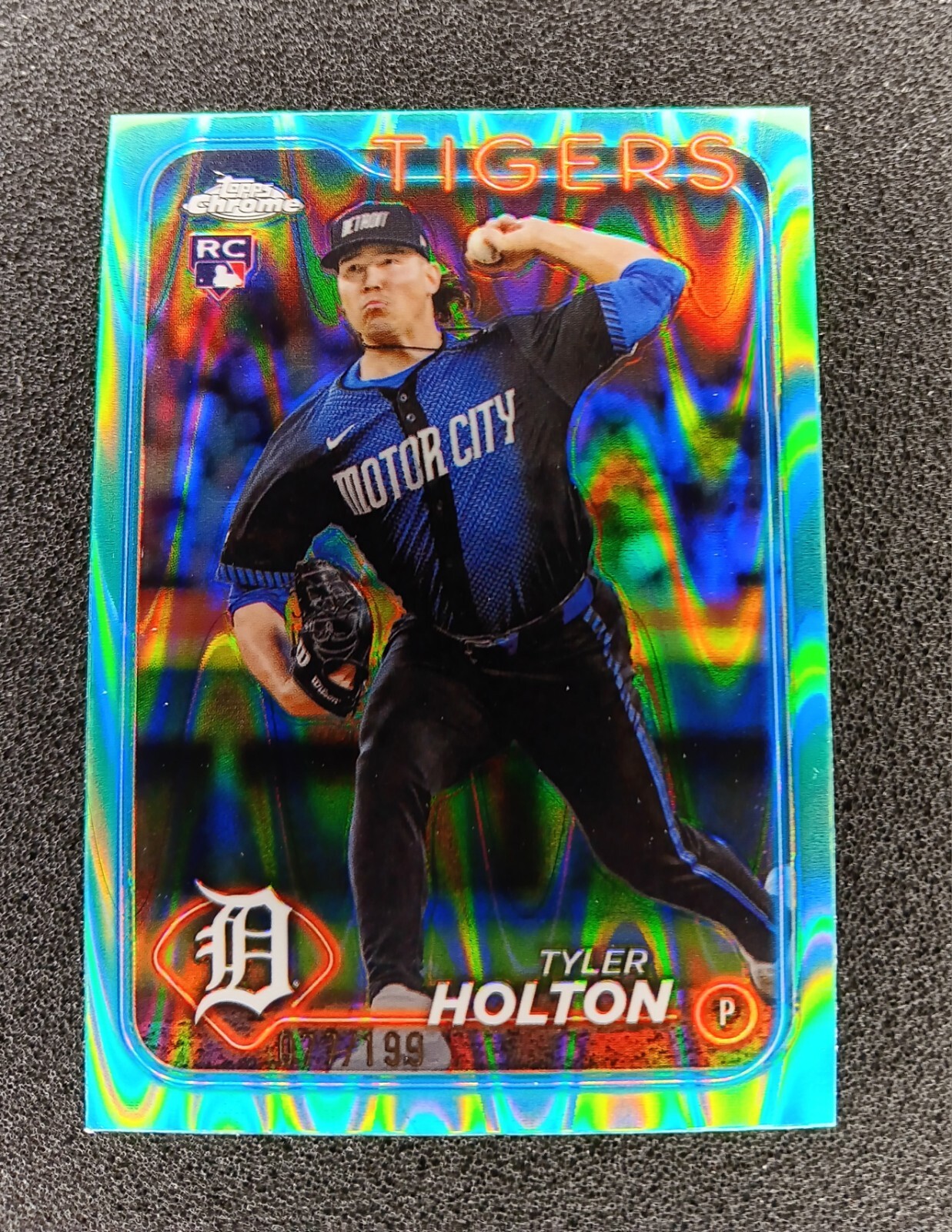 2024 Topps Chrome Update Tyler Holton #USC192 Aqua Raywave /199 RC ...