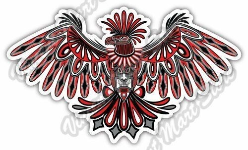 Eagle Haida Native American Indian Aztec Car Bumper Vinyl Sticker Decal ...