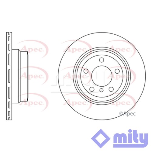 Fits BMW X5 2006-2018 X6 2008-2019 2.0 D 3.0 1x Brake Disc Rear Mity ...