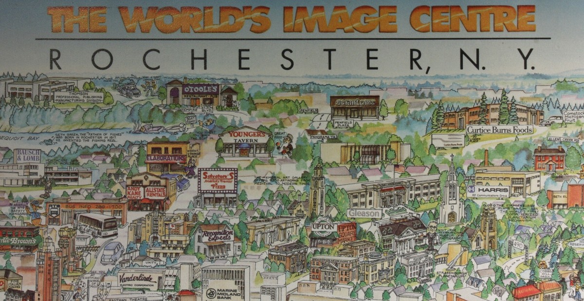 Historic Map Rochester Ny Erie Canal Maps