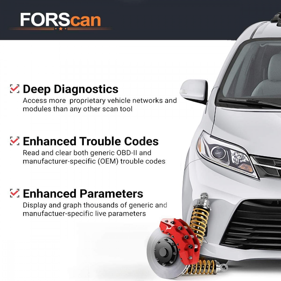 [FORScan Pro] FORScan ELM327 OBD2 Adapter Compatible with F150 F250 and ...