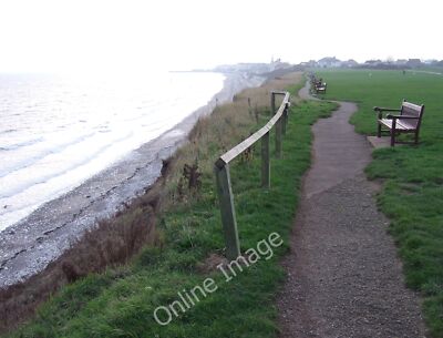 Photo 12x8 Close to the edge Bridlington The coastal footpath is now ...
