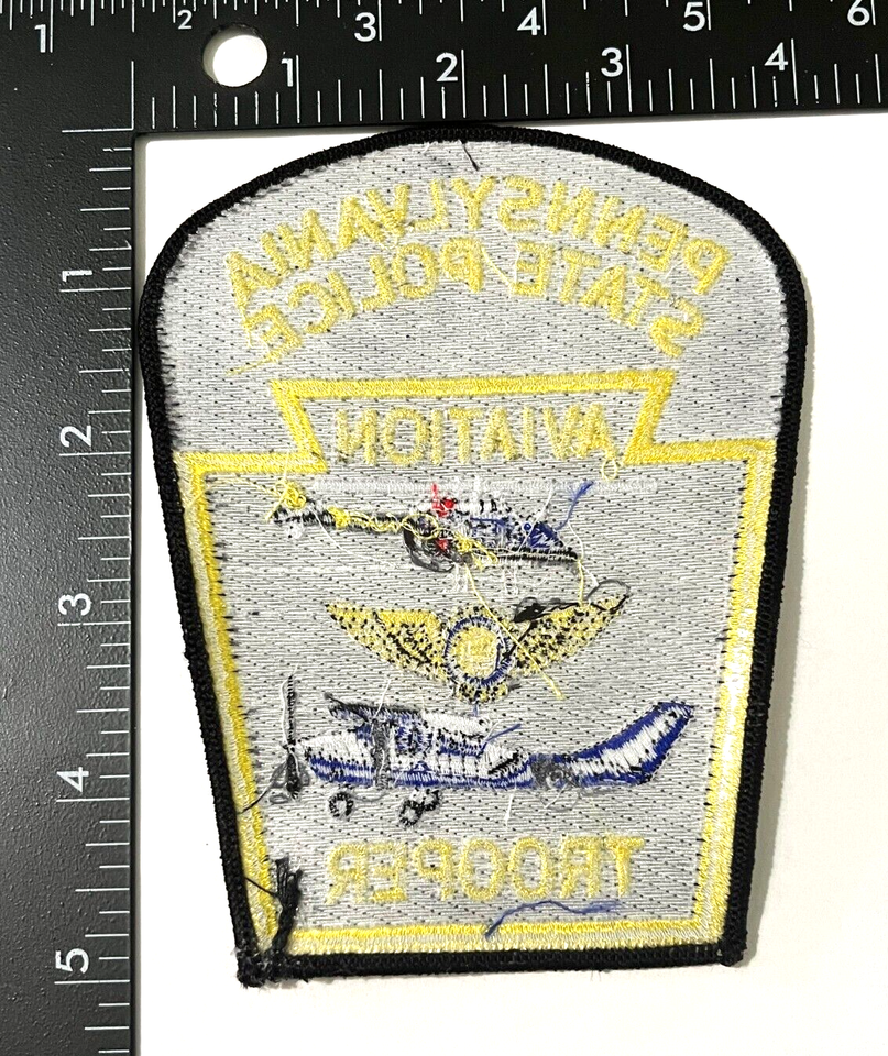 PENNSYLVANIA STATE POLICE AVIATION TROOPER PATCH (PD8) SHOULDER SLEEVE ...