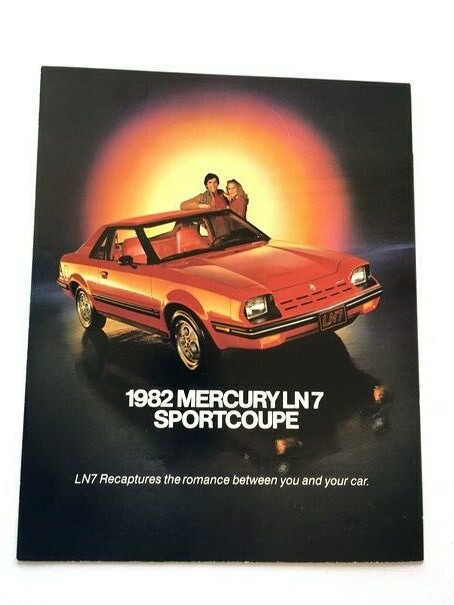 1982 Mercury LN7 Original Canada Car Sales Brochure Folder - Ford EXP ...